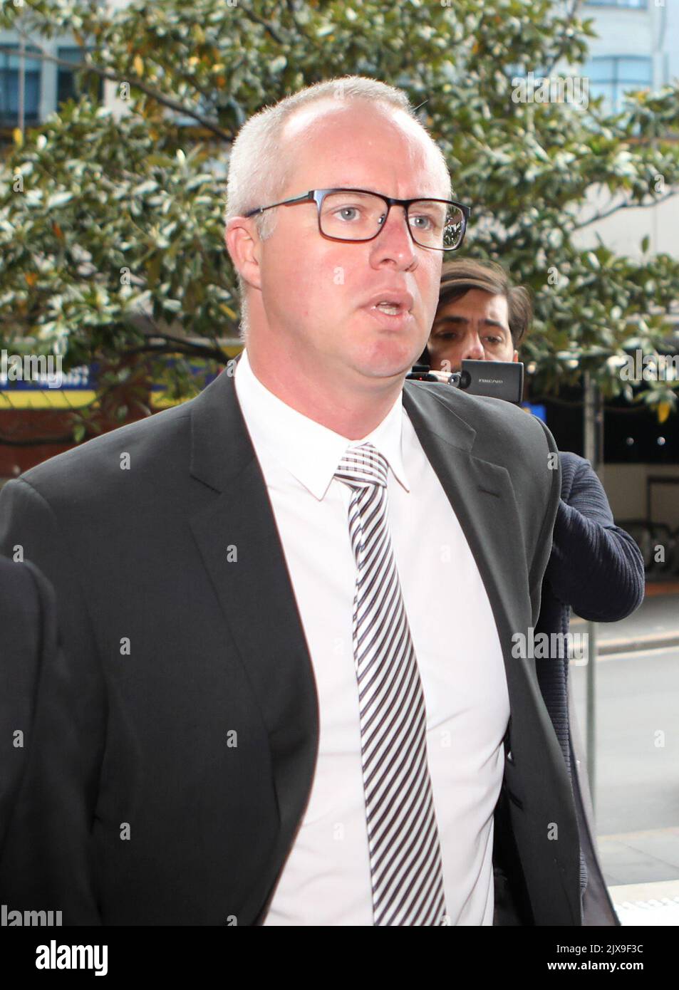 Former boss of the Parramatta Eels Scott Seward arrives at Downing ...