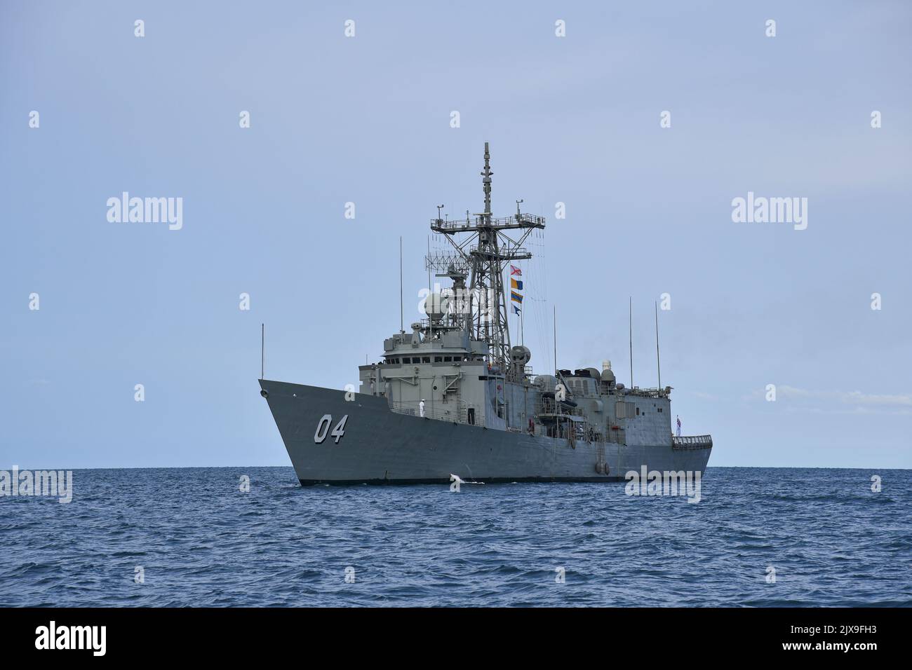 HMAS Darwin began her final passage into Darwin Harbour on Wednesday ...