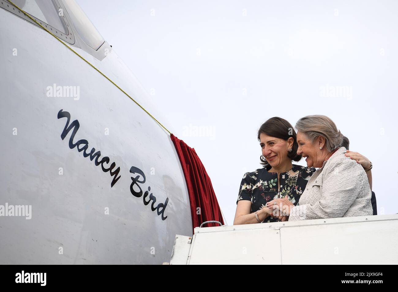 NSW Premier Gladys Berejiklian and Anne Marie Holman, the daughter of ...
