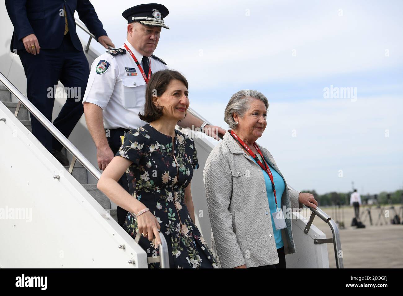 NSW Premier Gladys Berejiklian and Anne Marie Holman, the daughter of ...