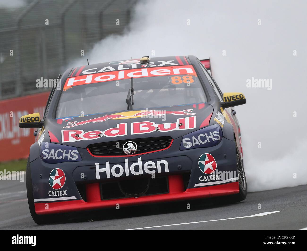 Jamie Whincup of Red Bull Holden Racing Team drives his Holden ...