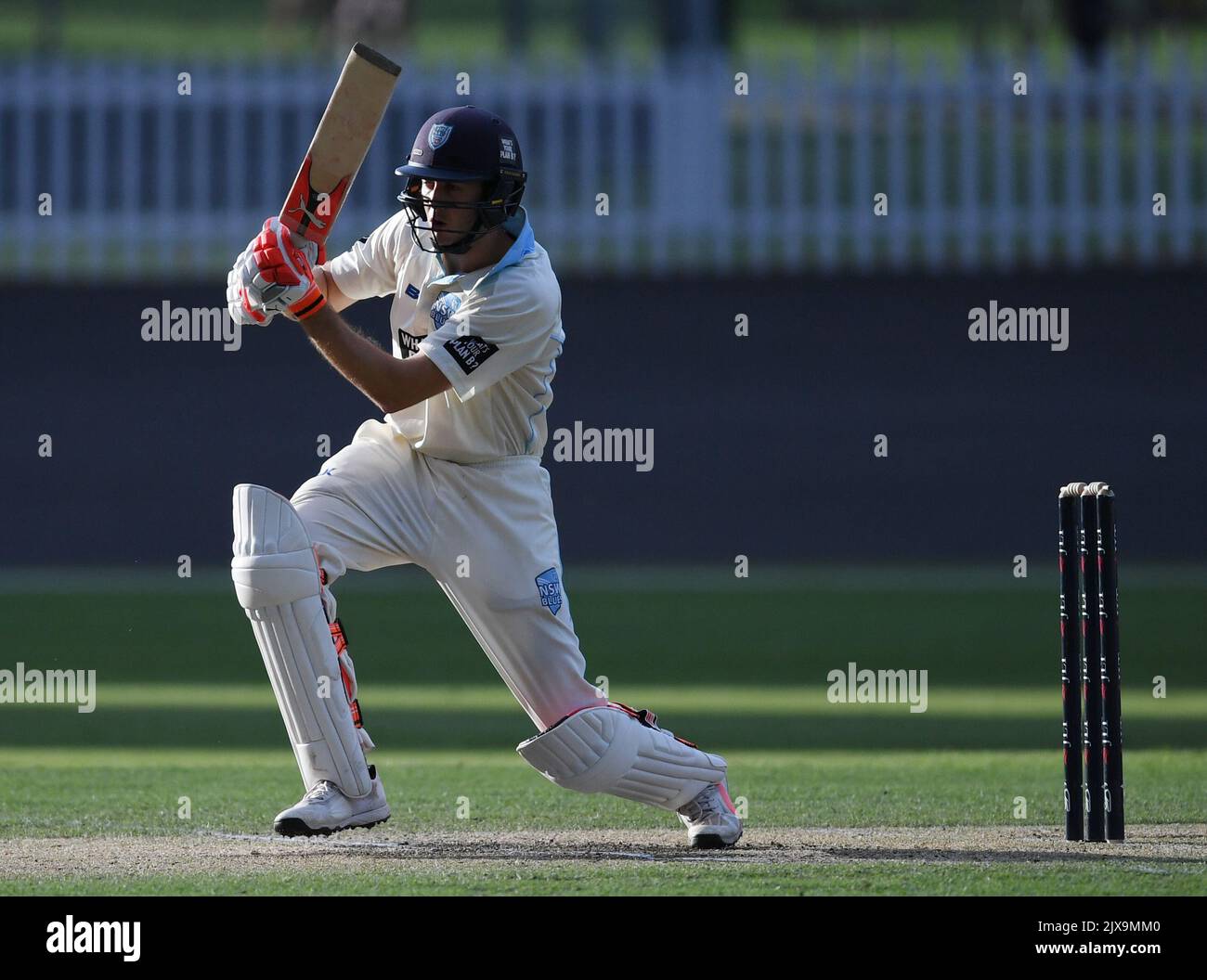 Kurtis Patterson of the Blues plays a shot during day 3 of the JLT ...