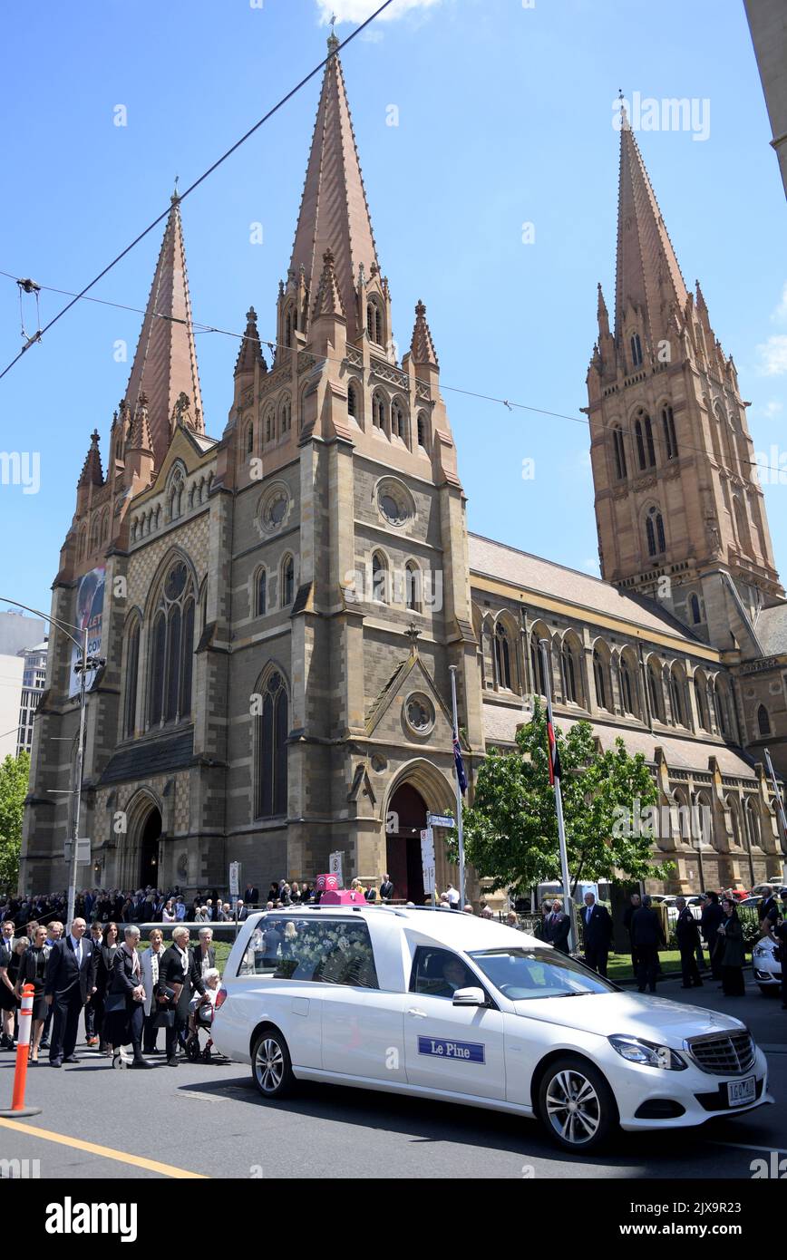 Lady Stephen follows the funeral procession after the State Funeral of ...