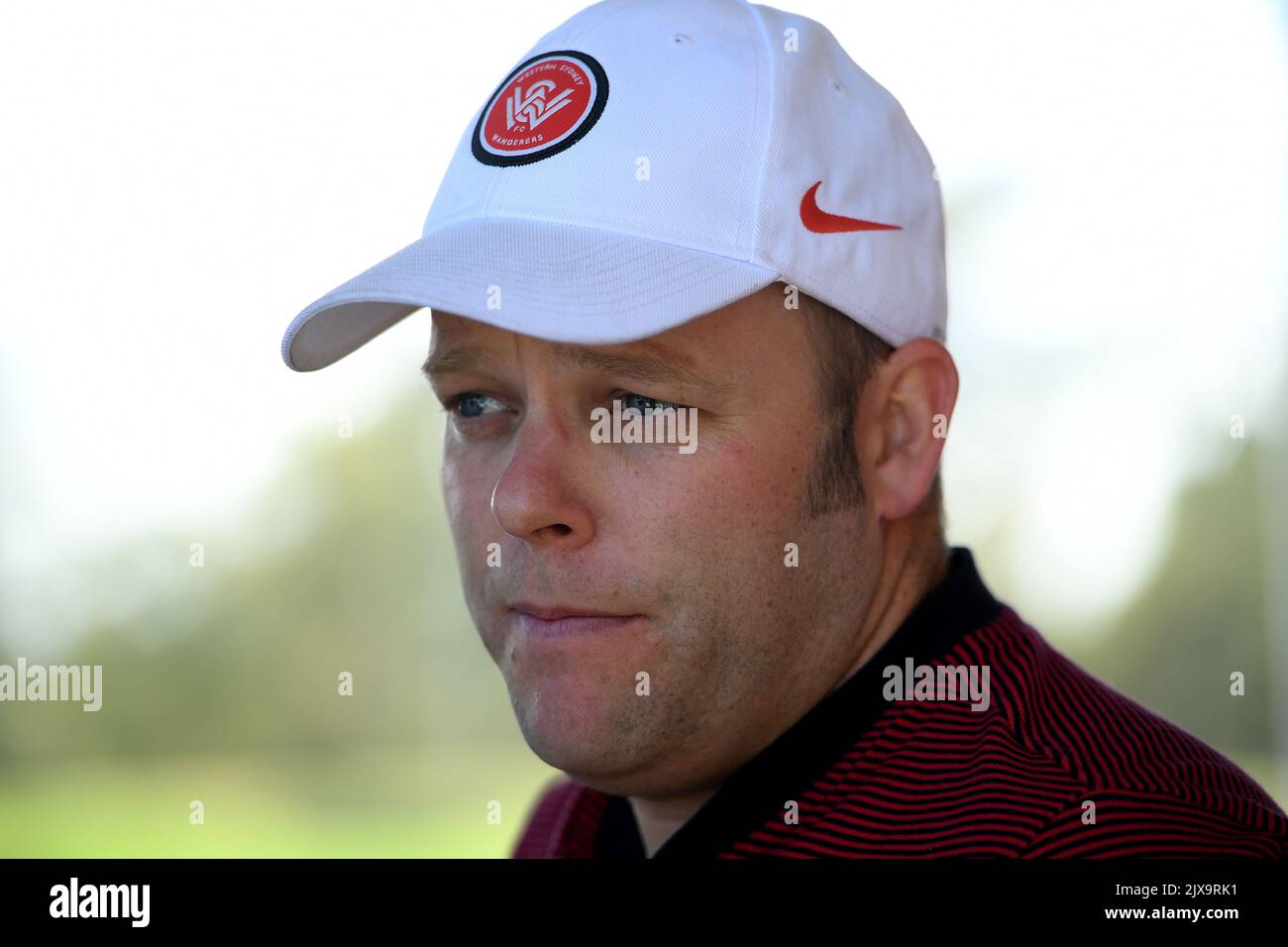 Western Sydney Wanderers W-League head coach Rich Byrne speaks to media ...