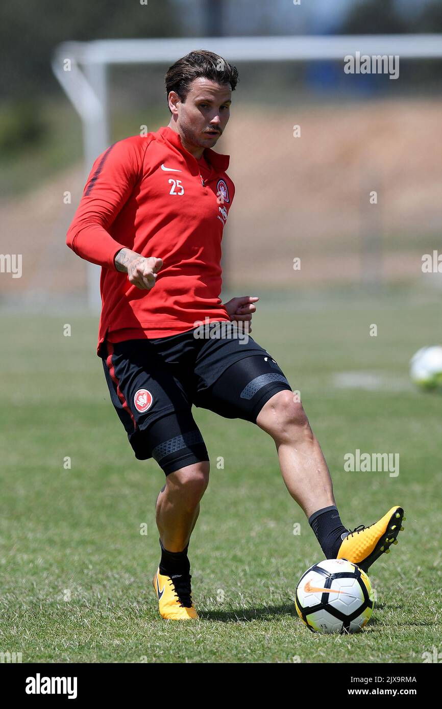 Western Sydney Wanderers A-League player Chris Herd takes part in a ...