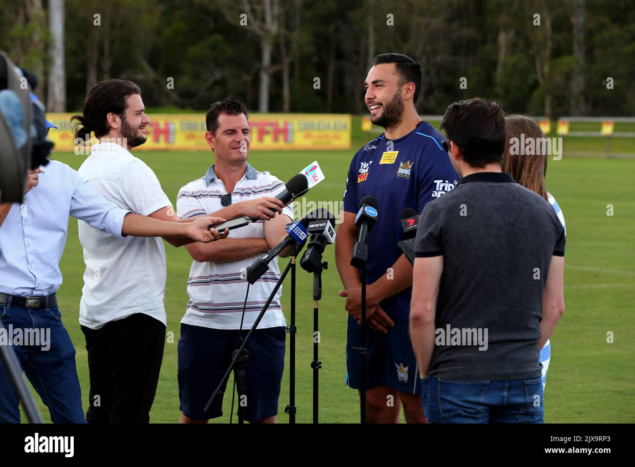 Gold Coast Titan's Ryan James seen during training at Parkwood on the ...
