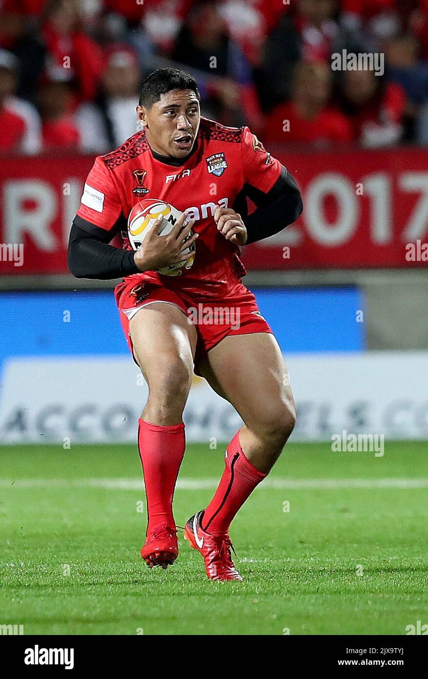 Jason Taumalolo of Tonga during the Rugby League World Cup round 2 ...