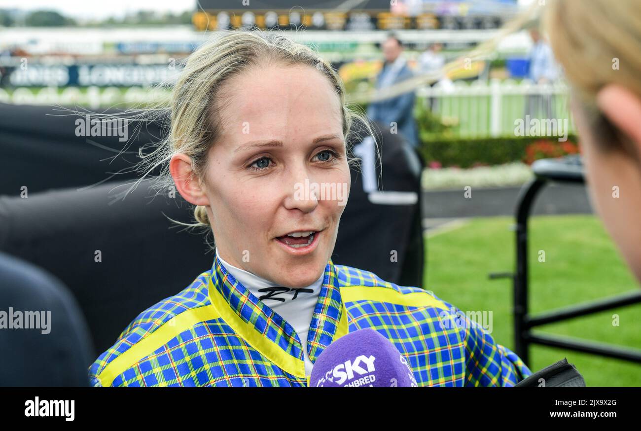 Jockey Rachel King returns to scale after riding Just Dreaming to win ...