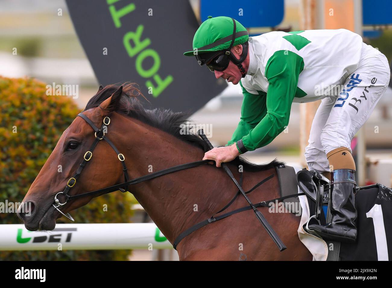 Jockey Jim Byrne rides Dont Doubt Da Wife to win race 6, the Class 3 ...