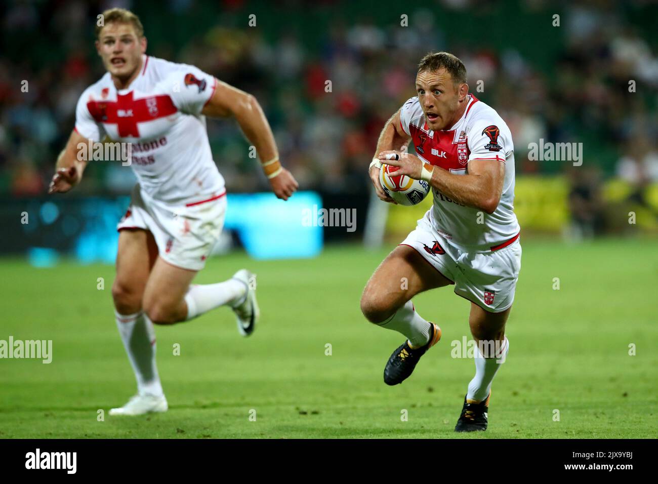 James Roby of England during the Rugby League World Cup match between ...