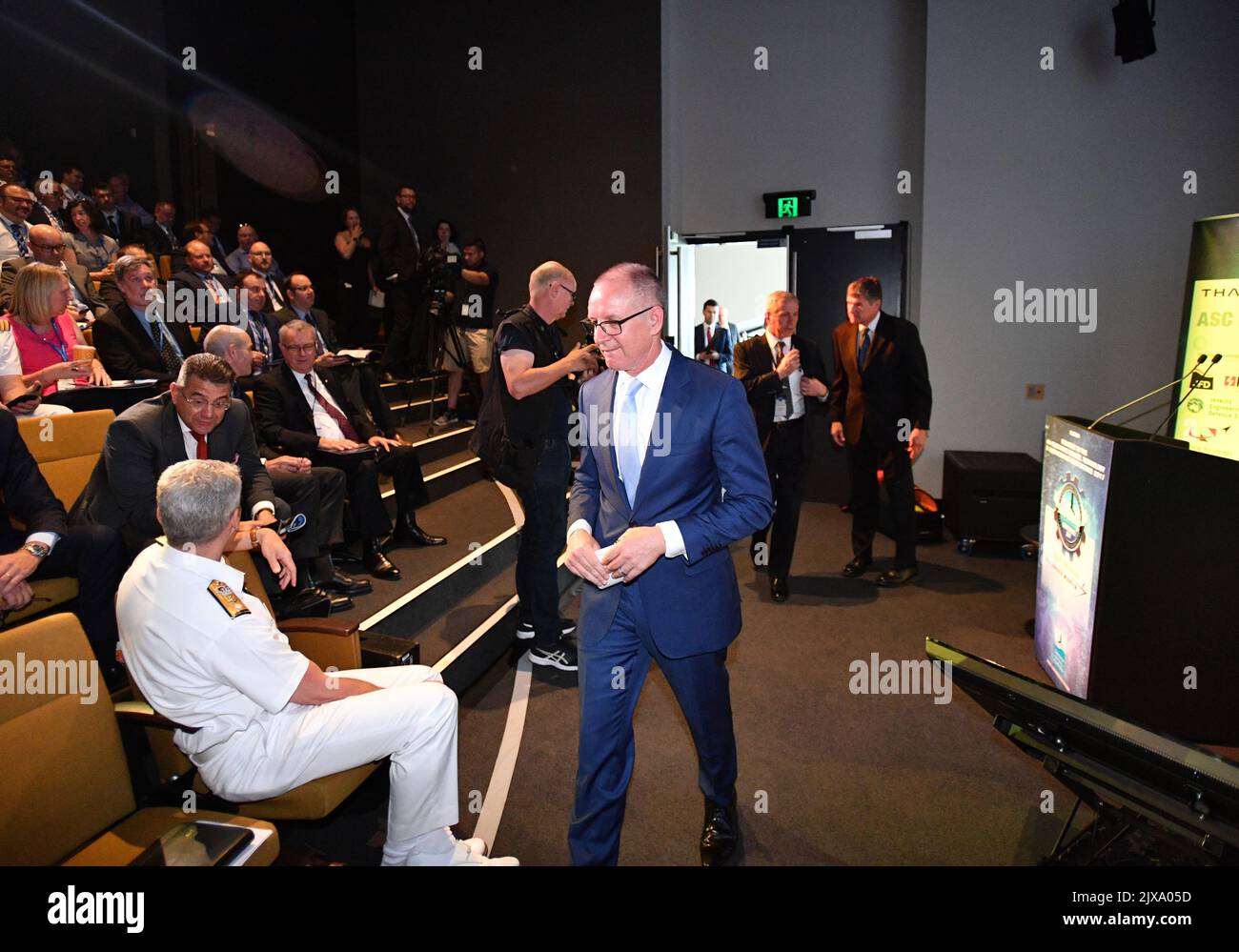 South Australian Premier Jay Weatherill arrives at the submarine ...