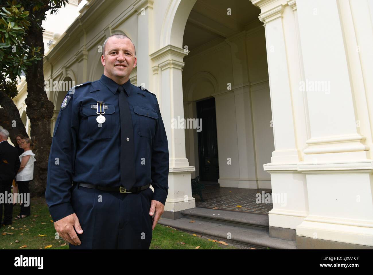 Victorian Police Sergeant Scott Bradley, recipient of a silver bravery ...