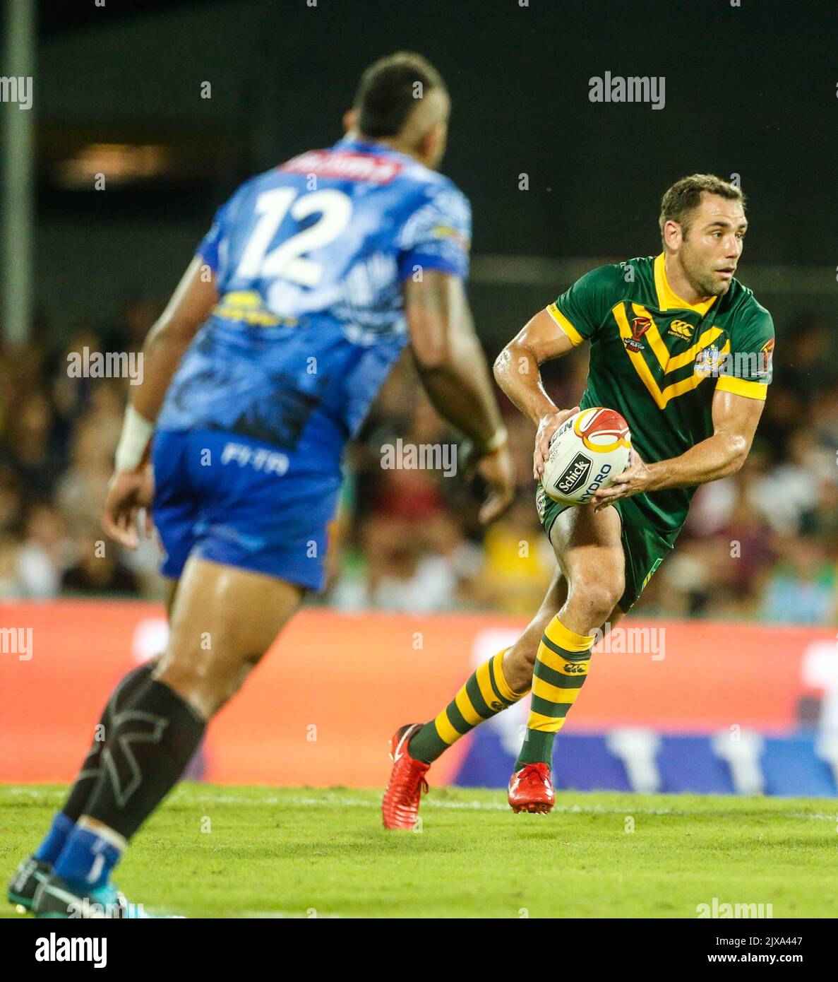 Cameron Smith in action during the Rugby League World Cup quarter-final ...