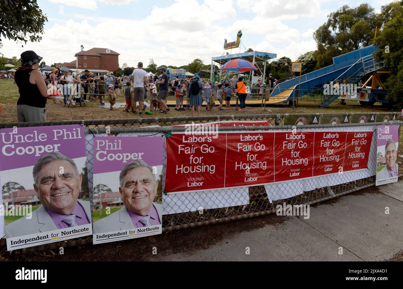 Small numbers voting but large number attend a fete at Bell Primary ...