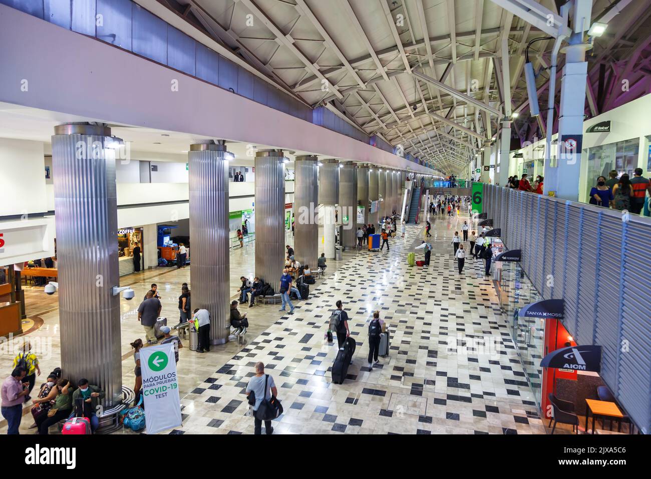 Mexico City, Mexico - April 15, 2022: Terminal 1 of Mexico City airport ...