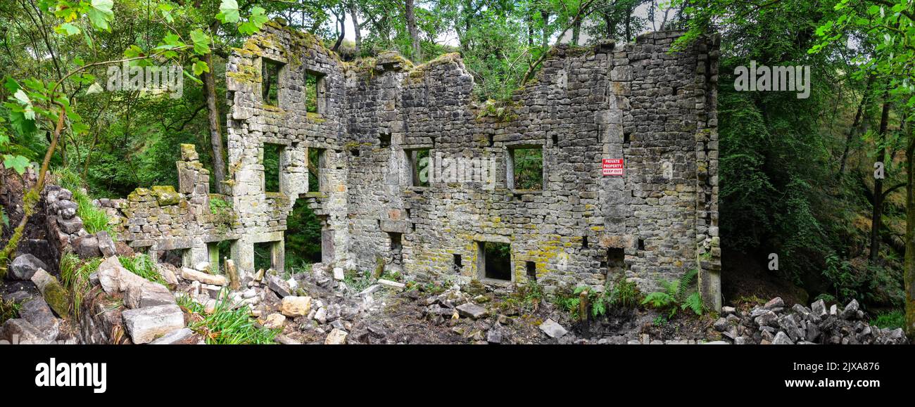 Staups Mill, Jumble Hole Clough, Hebden Bridge, West yorkshire Stock ...