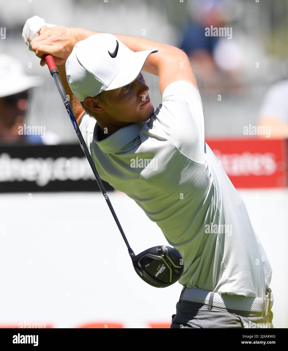 Cameron Davis of Australia tees off at the sixteenth hole during round ...
