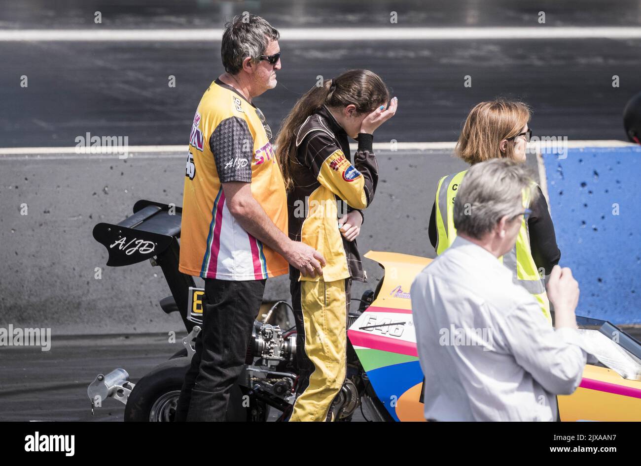 Family and friends gather for the funeral for Anita Board at the Perth ...