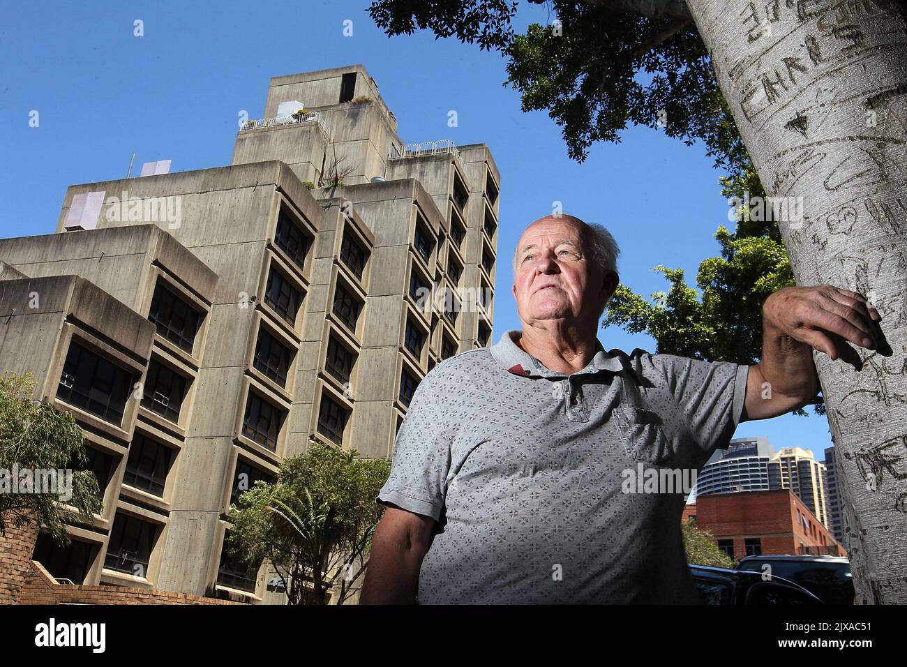 Architect Tao Gofers poses for a portrait next to his Sirius apartment ...