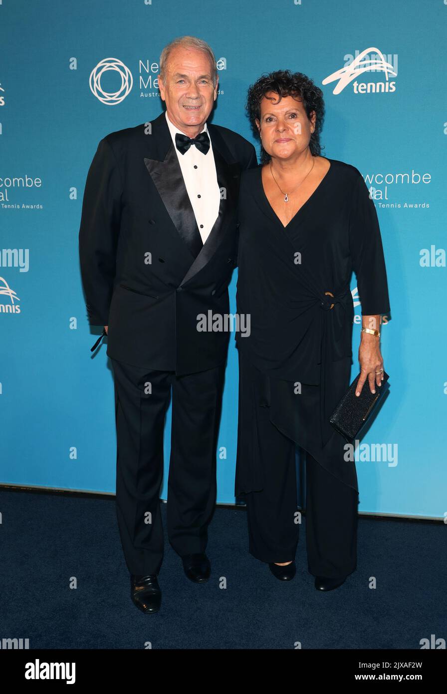 Evonne Goolagong Cawley and husband Roger arrives at the Newcombe Medal ...