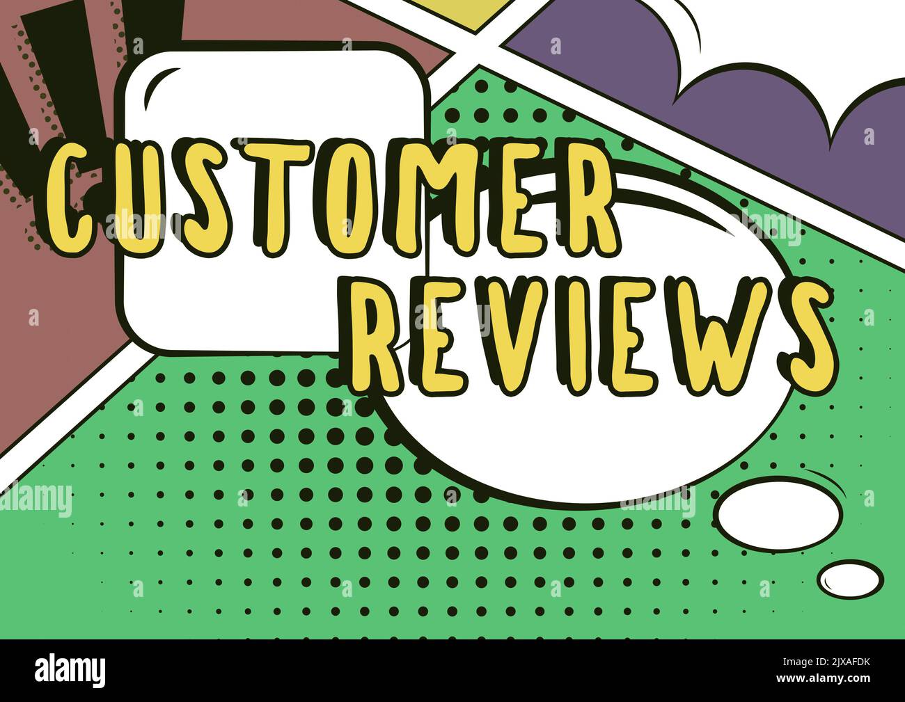Text caption presenting Customer Reviewsreview of product or service ...