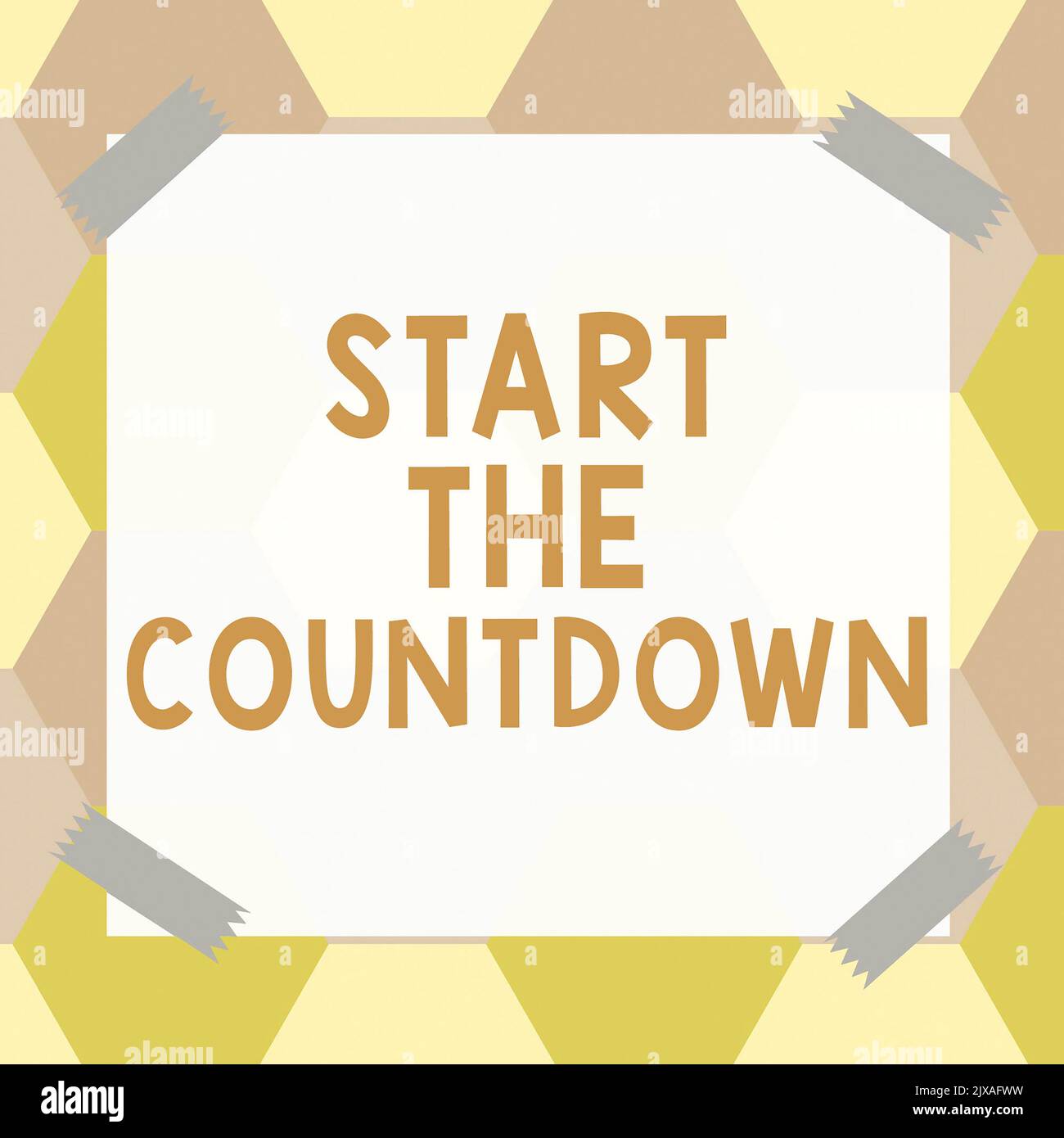 Sign displaying Start The Countdown. Conceptual photo Sequence of ...