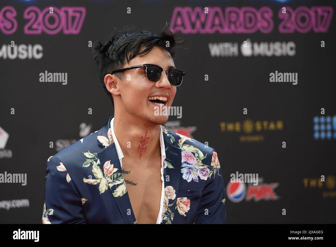 Tai arrives at the 31st ARIA Awards at The Star, in Sydney, Tuesday ...