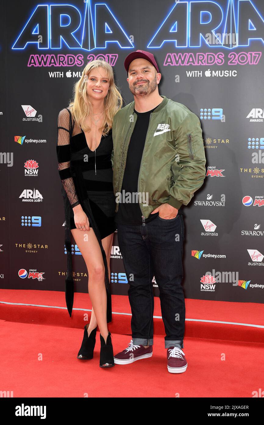 Seth Sentry arrives at the 31st ARIA Awards at The Star, in Sydney ...