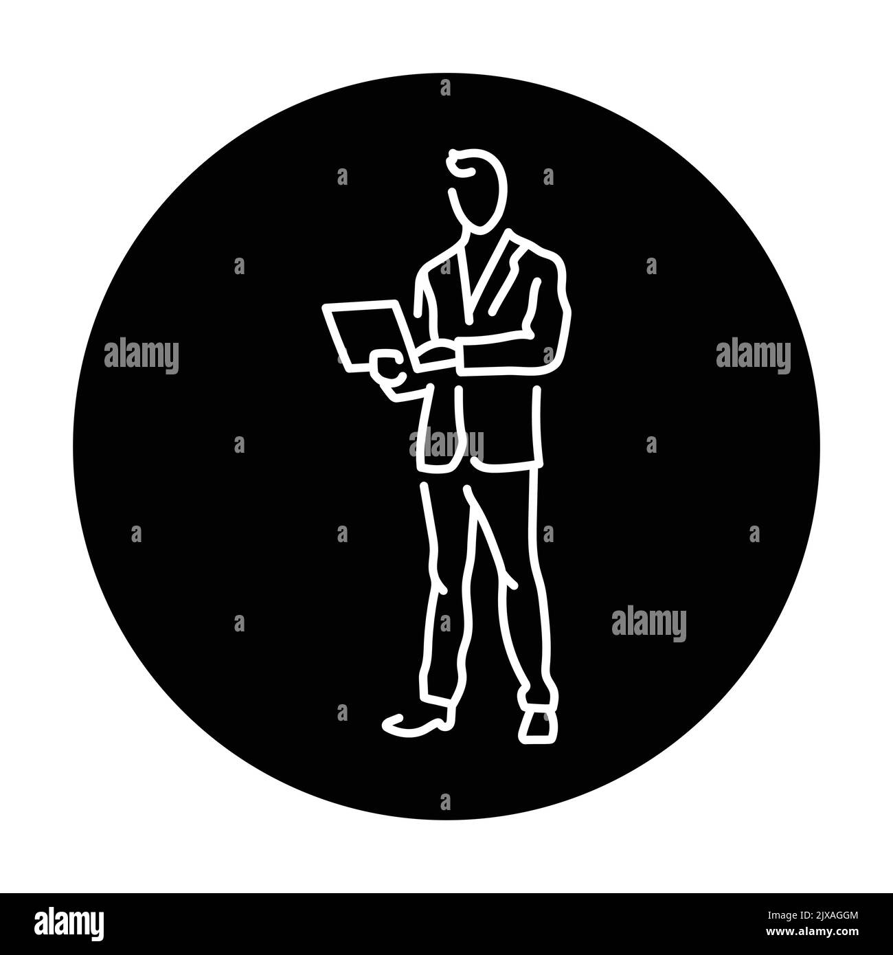 Entrepreneur works Black and White Stock Photos & Images - Alamy