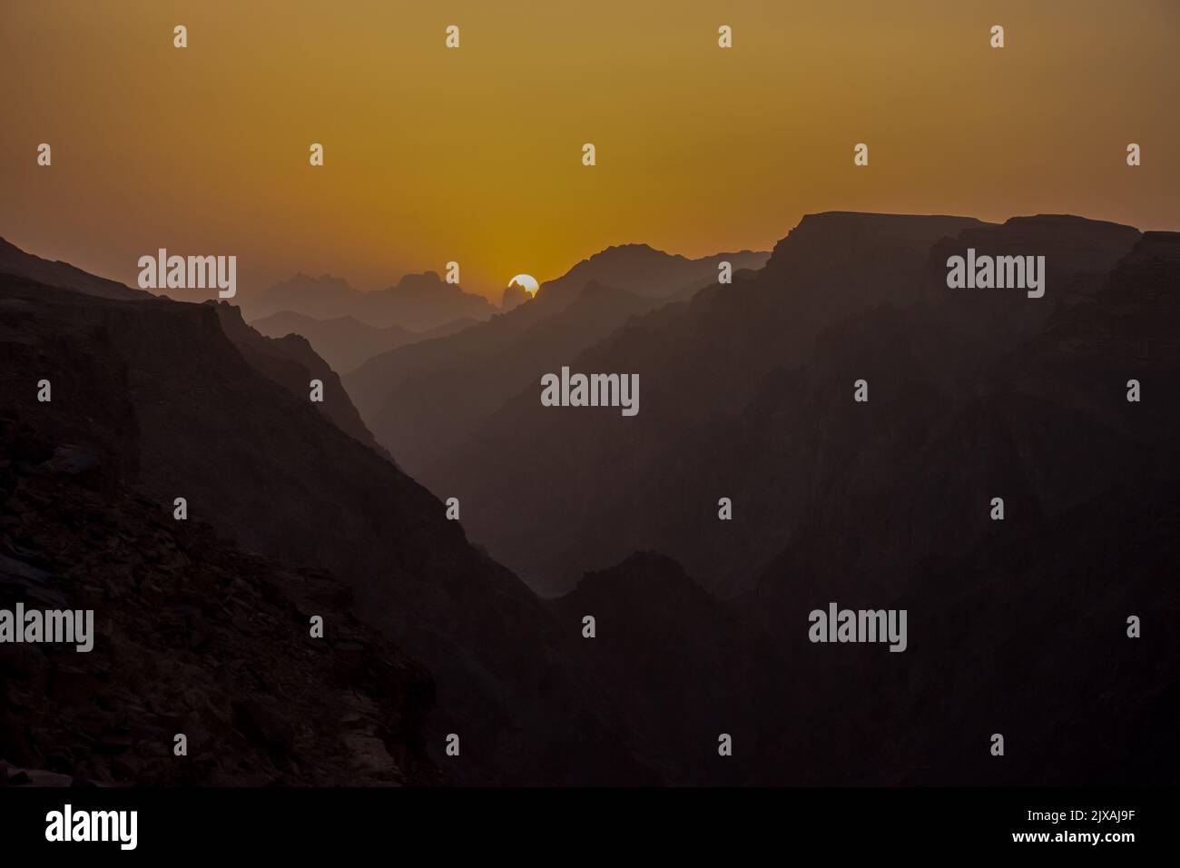 Amazing Sunset over sinai nature Stock Photo - Alamy