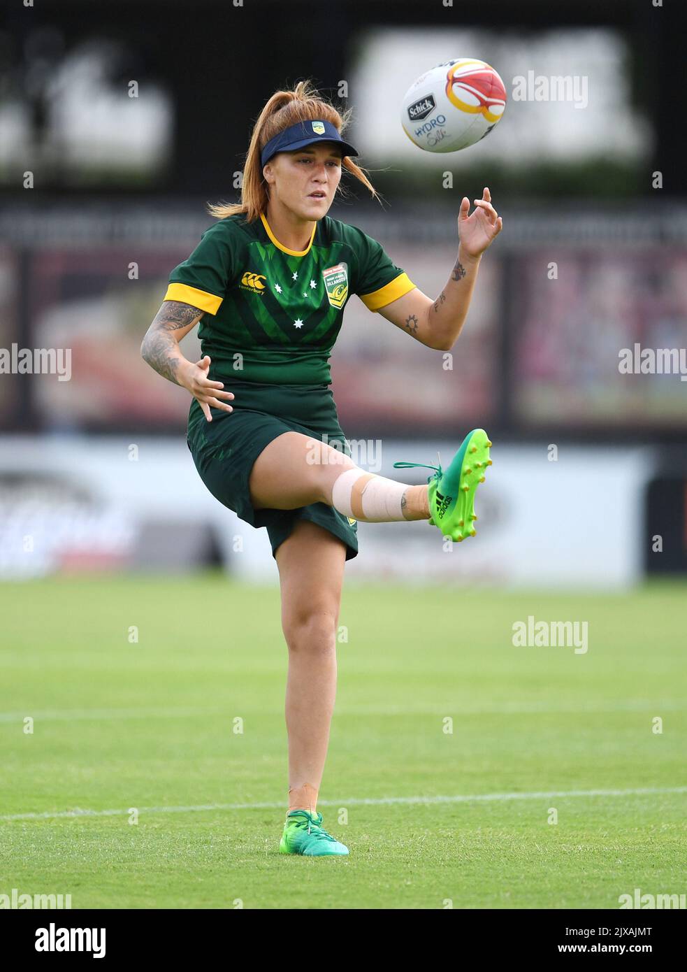 Australian Jillaroos player Caitlin Moran is seen during the team's ...