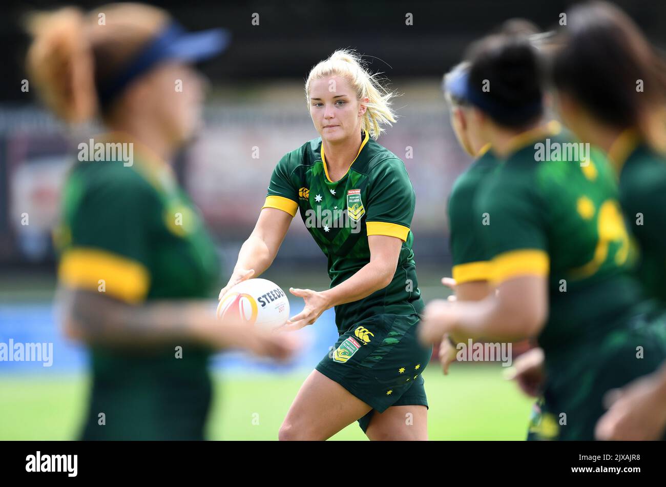 Australian Jillaroos player Meg Ward is seen during the team's Captain ...