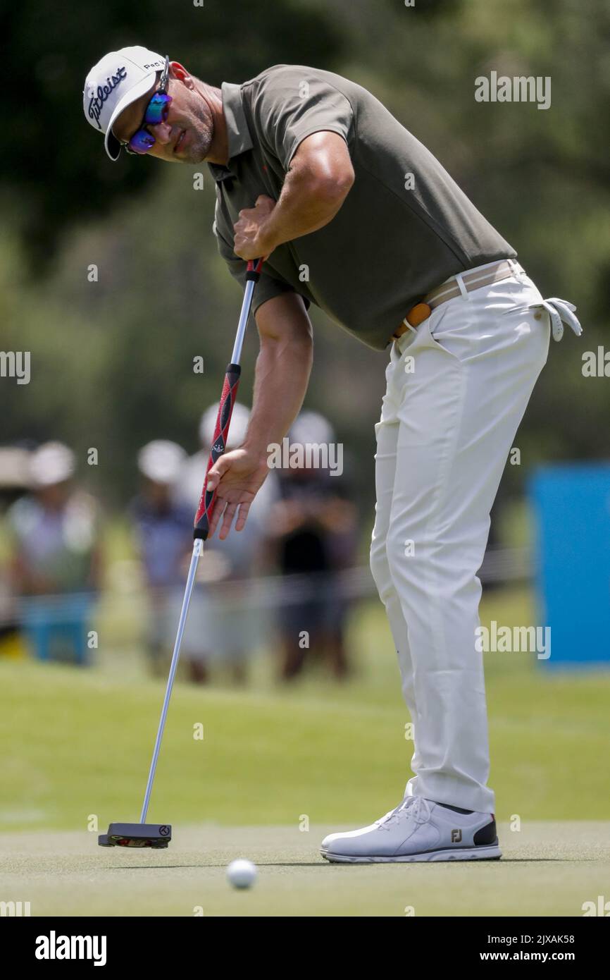 Golfer Adam Scott in action during day 2 of the Australian PGA ...