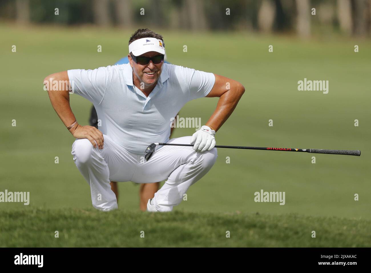 Golfer Robert Allenby in action during day 2 of the Australian PGA ...
