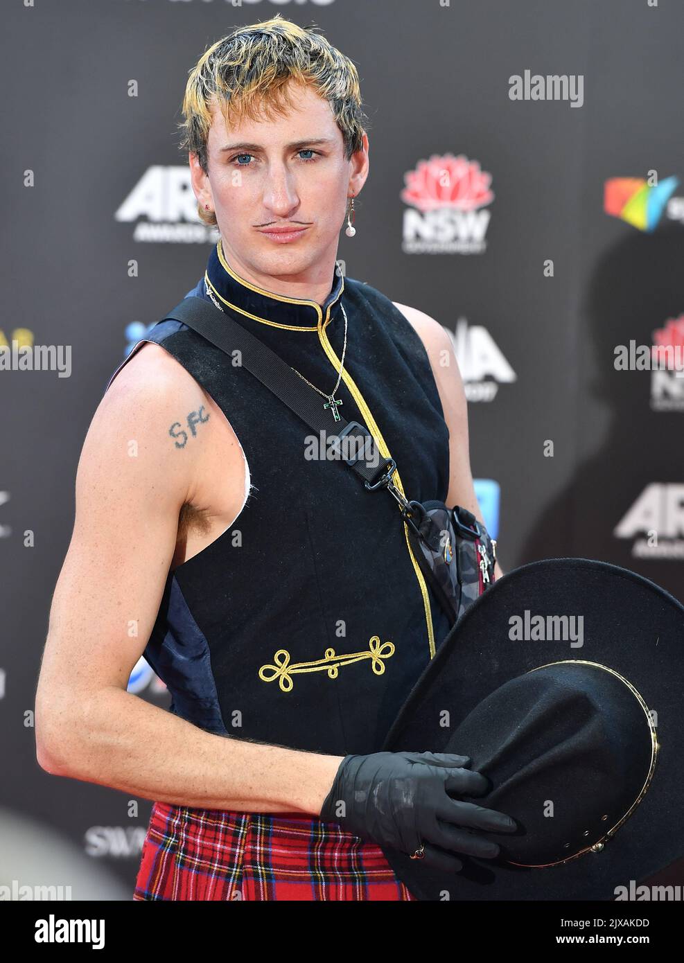 Kirin J. Callinan arrives at the 31st ARIA Awards at The Star, in ...