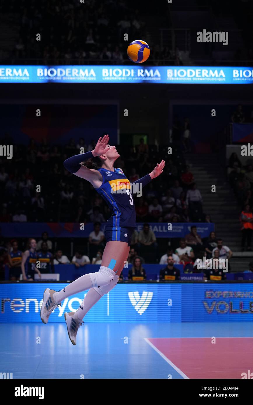 ANKARA, TURKIYE - JUNE 03, 2022: Gennari Alessia serves during ...