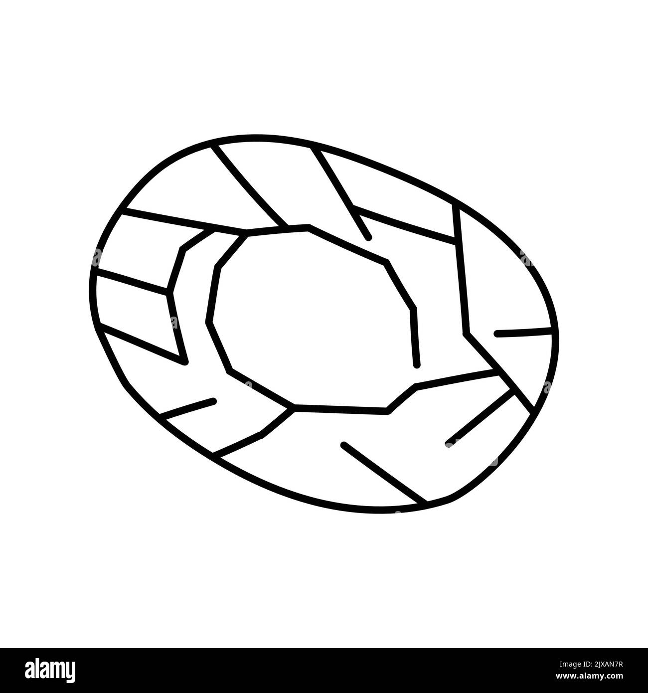 Alexandrite color line icon. Precious stones. Pictogram for web page ...