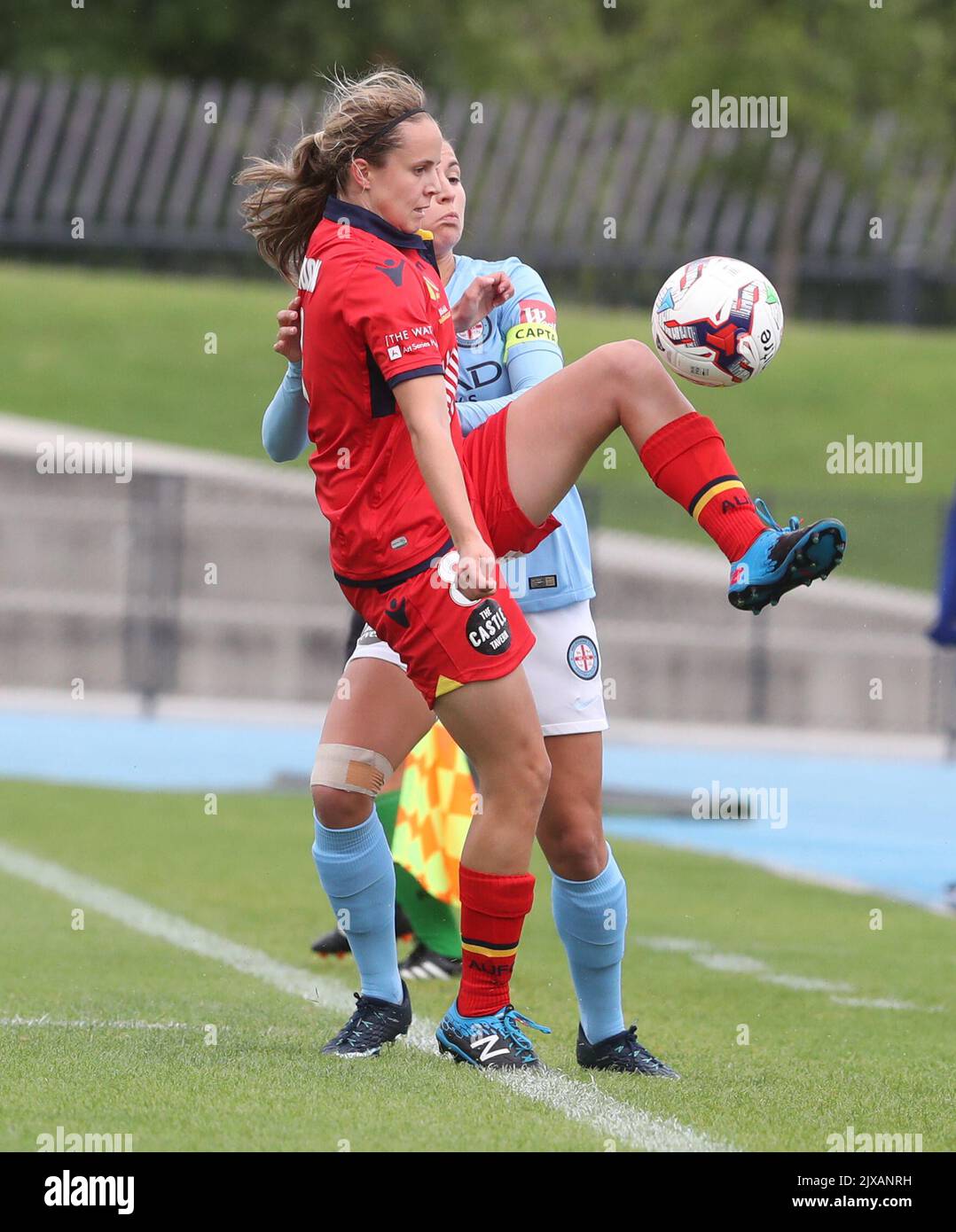 Emily Condon in action for Adelaide during the round 6 W-League match ...