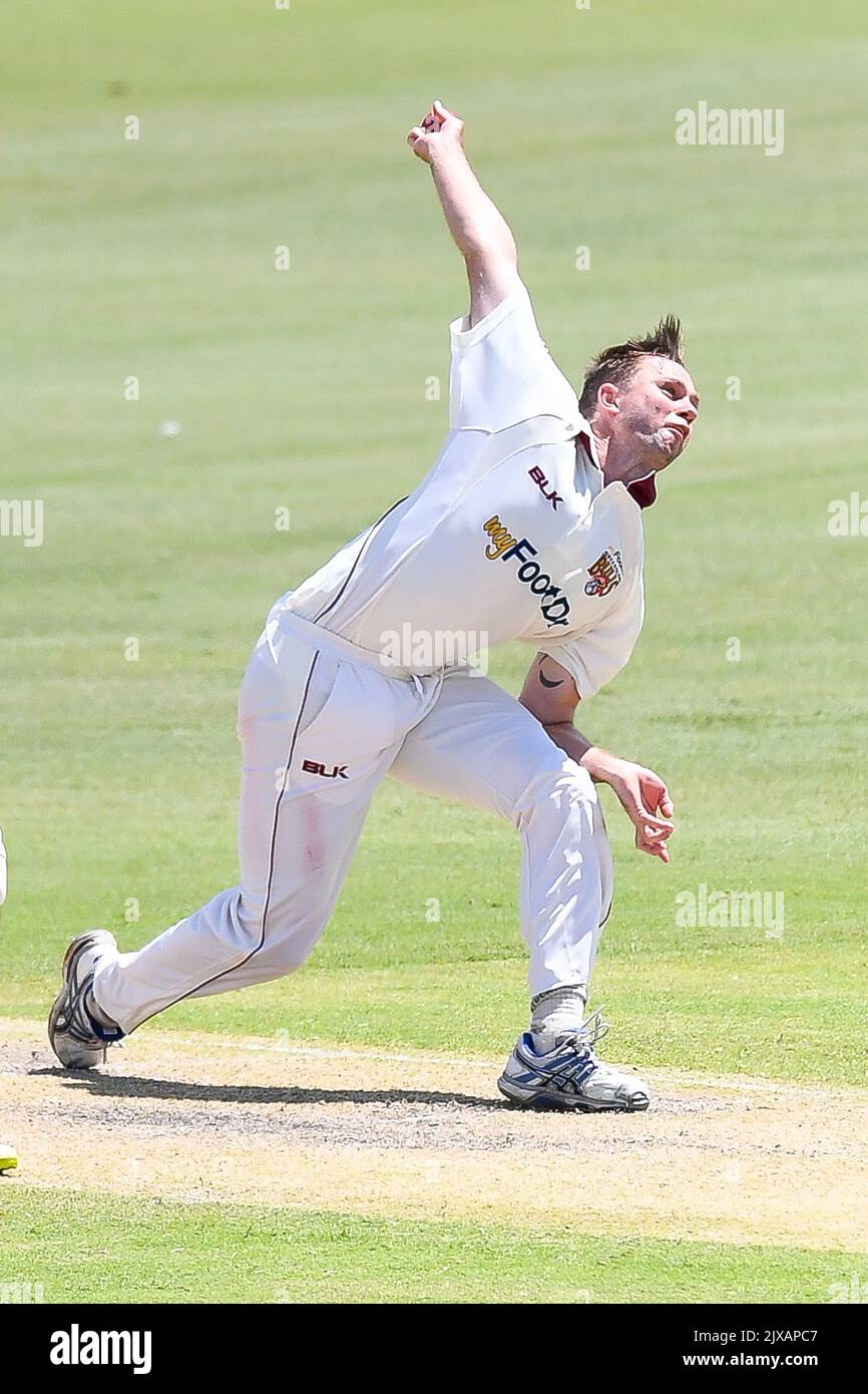 Nathan Rimmington of Queensland bowls during day two of the Sheffield ...