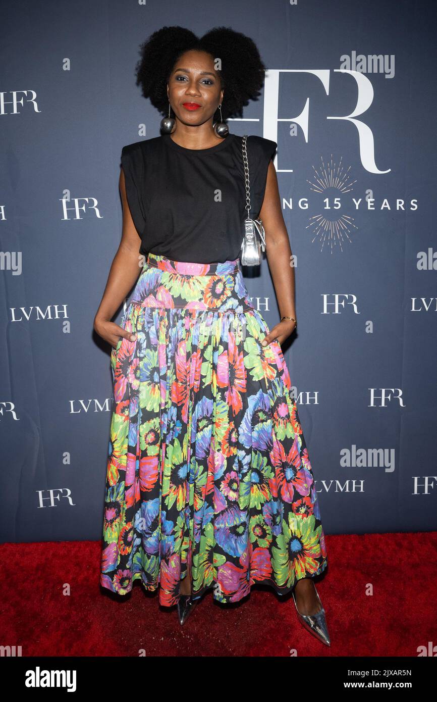 Monroe Steele arrives at the Harlem's Fashion Row 15th Anniversary ...