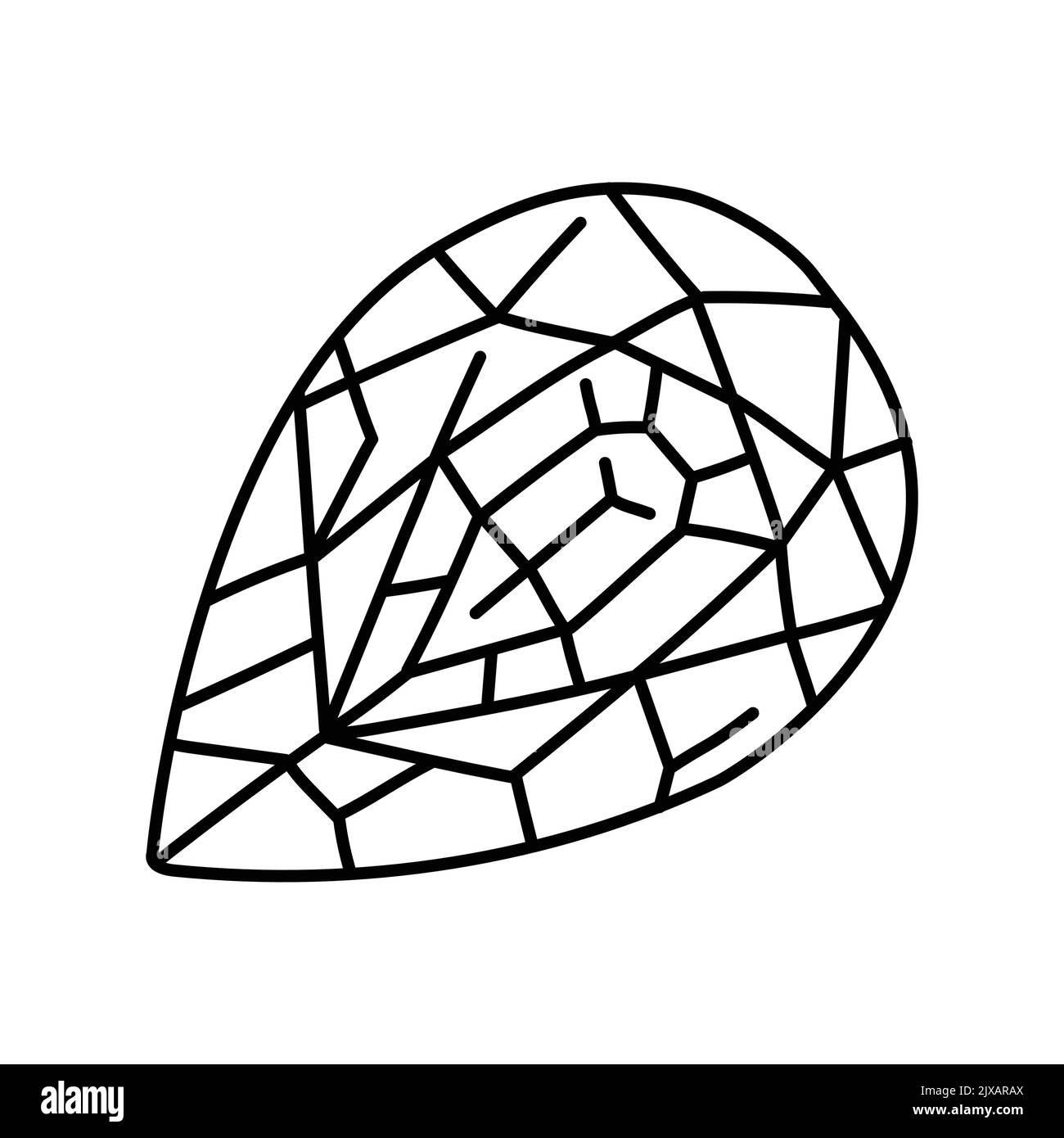 Birthstone color line icon. Precious stones. Pictogram for web page ...