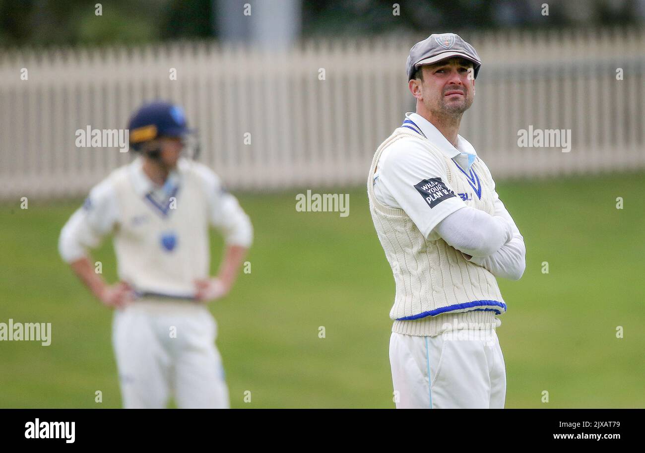 Ed Cowan of New South Wales in the field during day 2 of the round 5 ...
