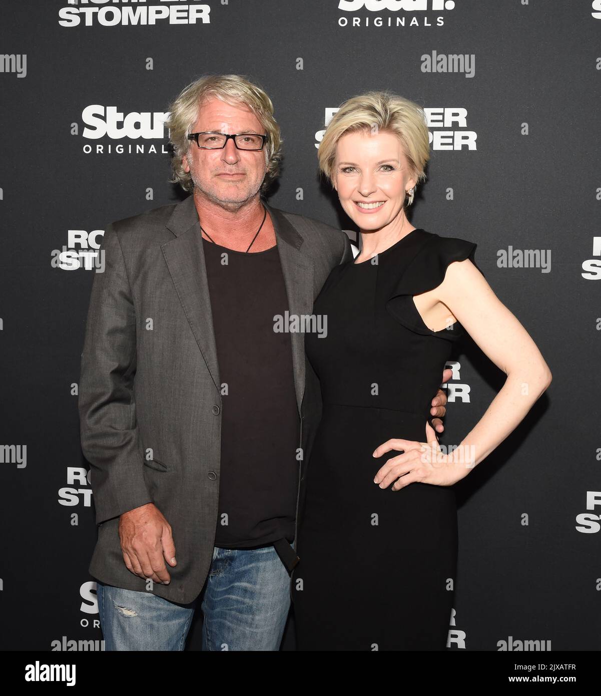 Michael Rymer and Jacqueline McKenzie arrive at the Romper Stomper TV ...
