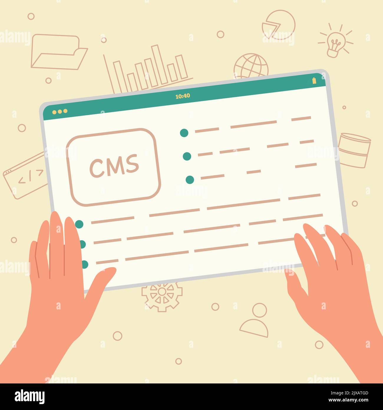 Content Management System Concept Design Or Cms Concept Design Software Development Website