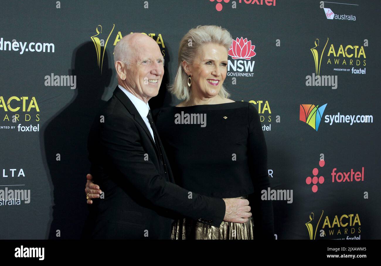 Dennis Coard and Debra Lawrance arrive at the AACTA (Australian Academy ...