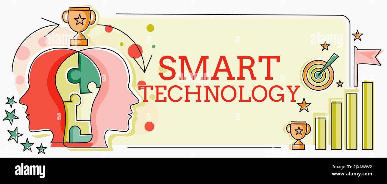 Handwriting text Smart Technologygadgets or device that has a built in ...