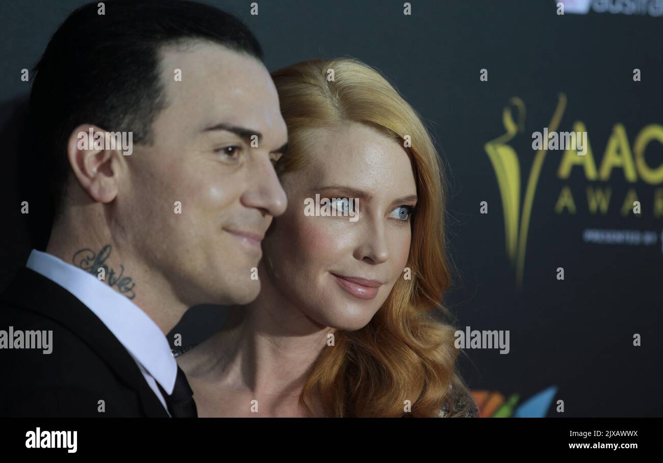 Dominick Joseph Lunar and Emma Booth arrive at the AACTA (Australian ...