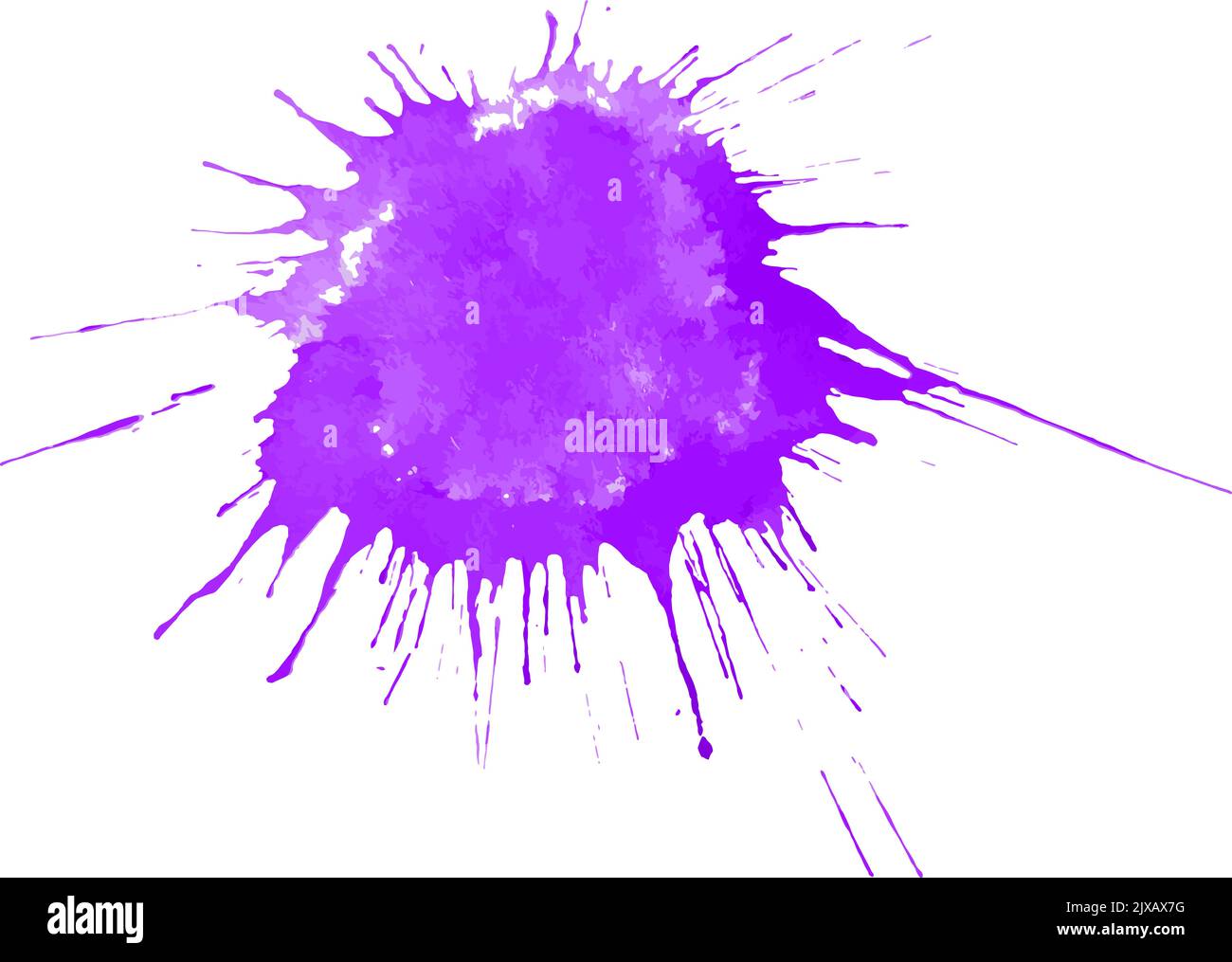 Black ink spill on white paper Stock Vector Images - Alamy