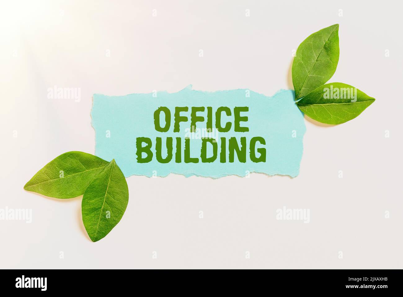 Text caption presenting Office BuildingCommercial buildings are used ...