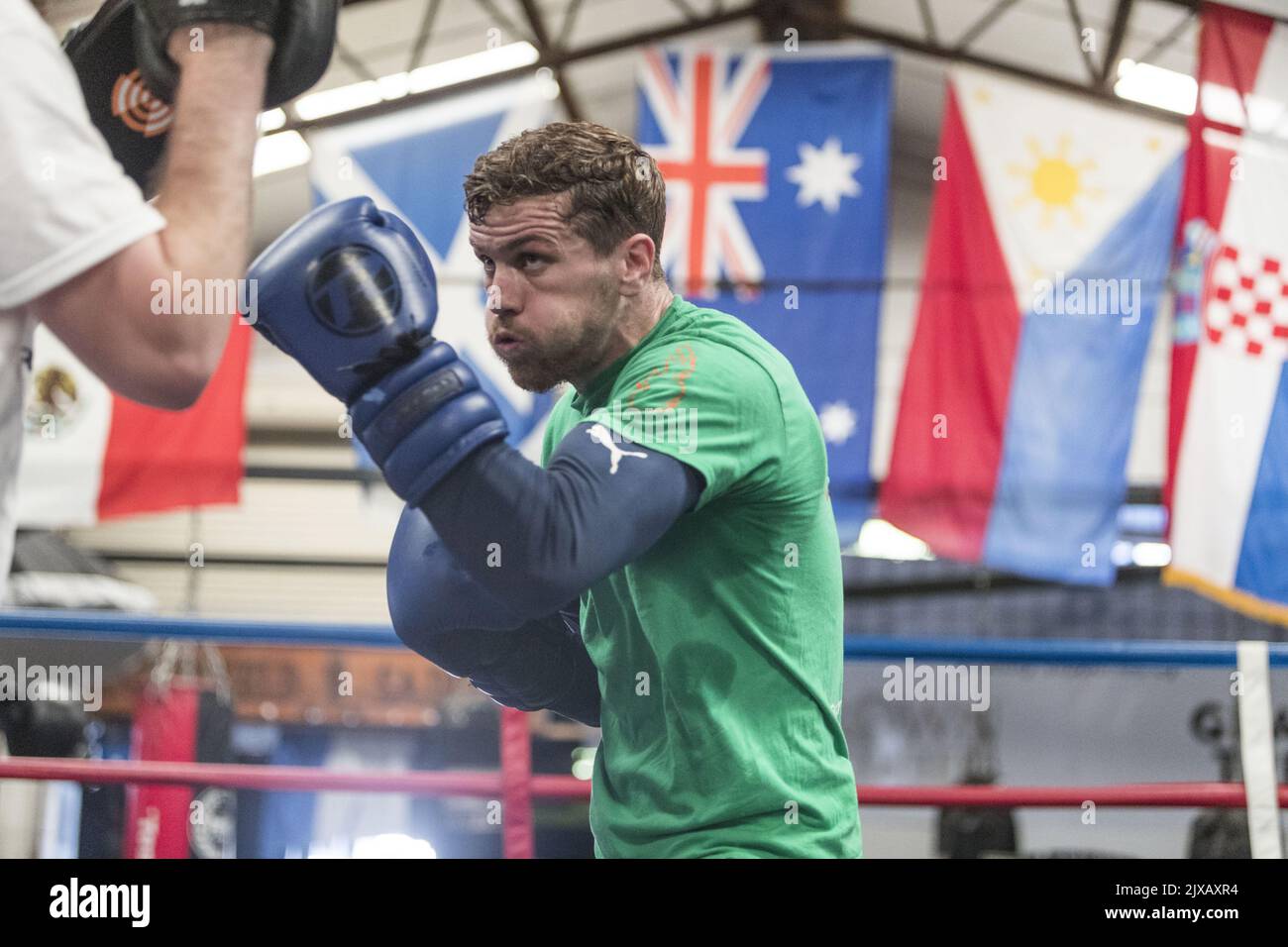 Boxer Gary Corcoran during a training session at Fortitude Boxing in ...
